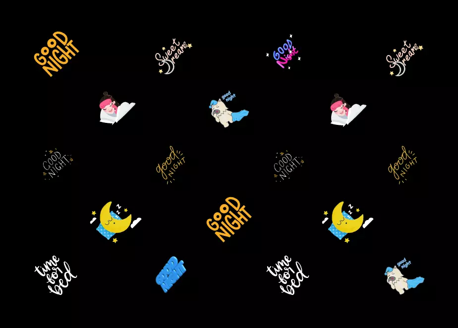 Animated Good Night - WhatsApp Stickers | Sticko